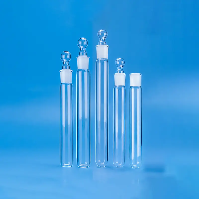 Frosted Quartz Test Tubes with Stoppers | Secure Sealing Labware