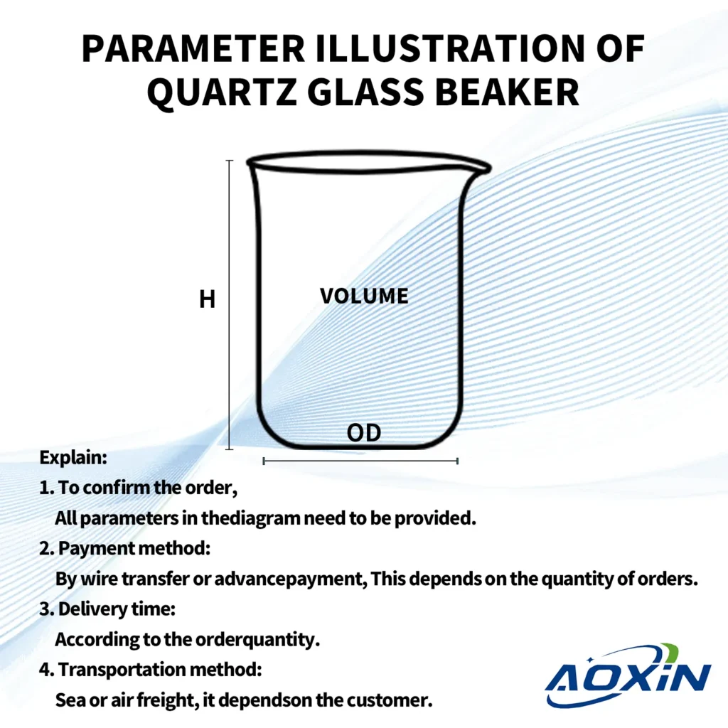 Quartz Glass Beakers | Low & High Form for Lab Use | Graduated